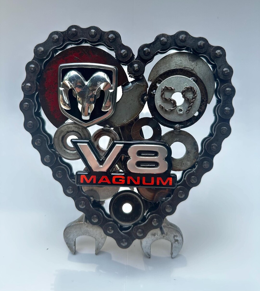 Dodge RAM Chain Heart- 5.9L V8 Magnum - Etsy
