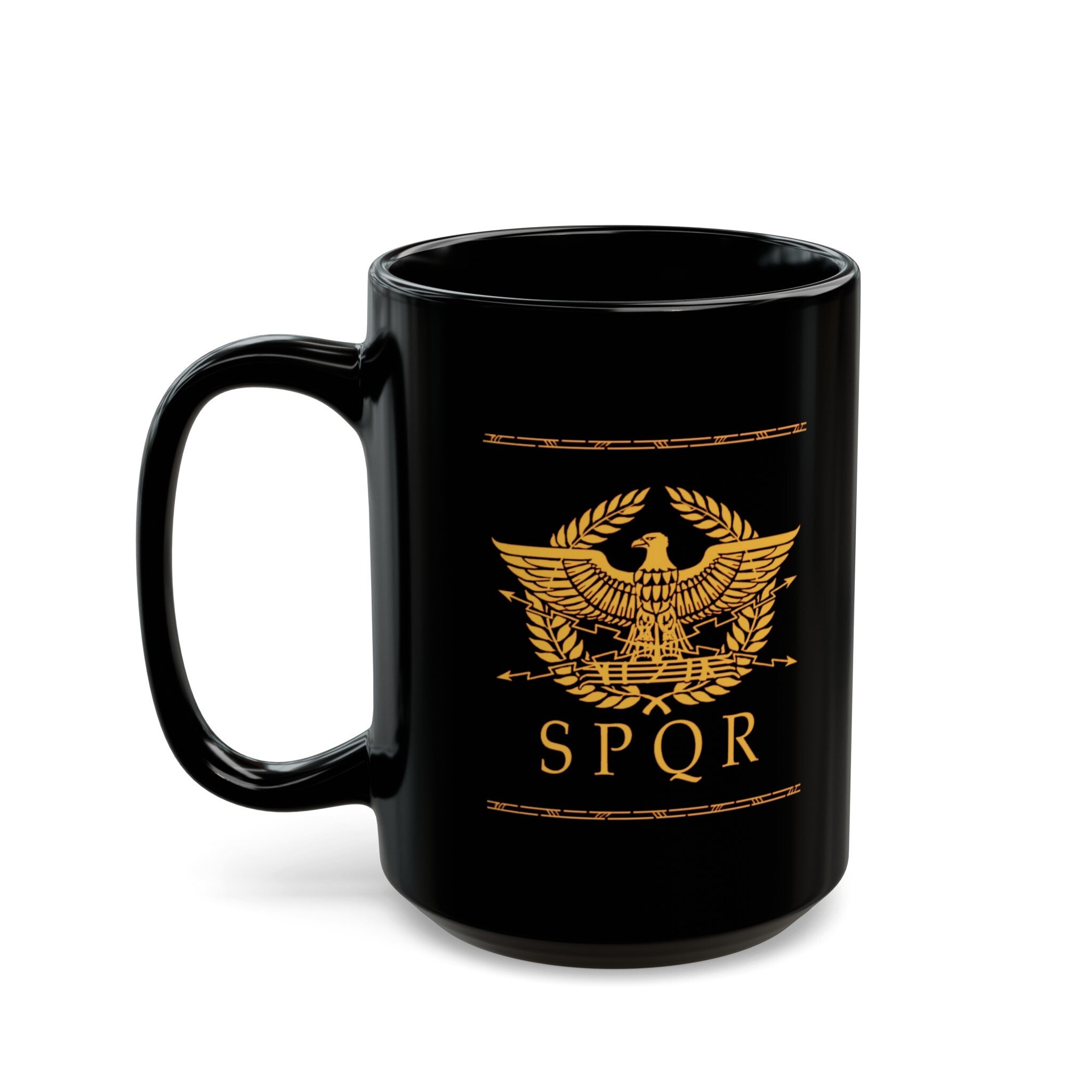 Roman Empire SPQR Golden Eagle 11,15oz Black Mug - Etsy