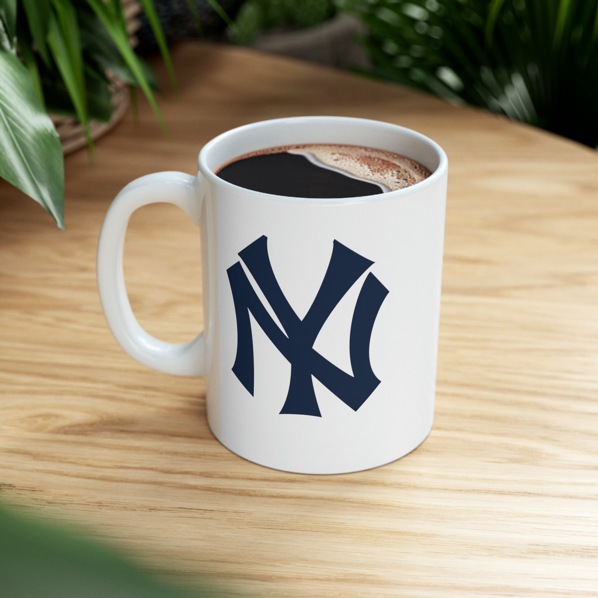 New York Yankees Old Baseball Logo Ceramic Mug, 11oz - Etsy