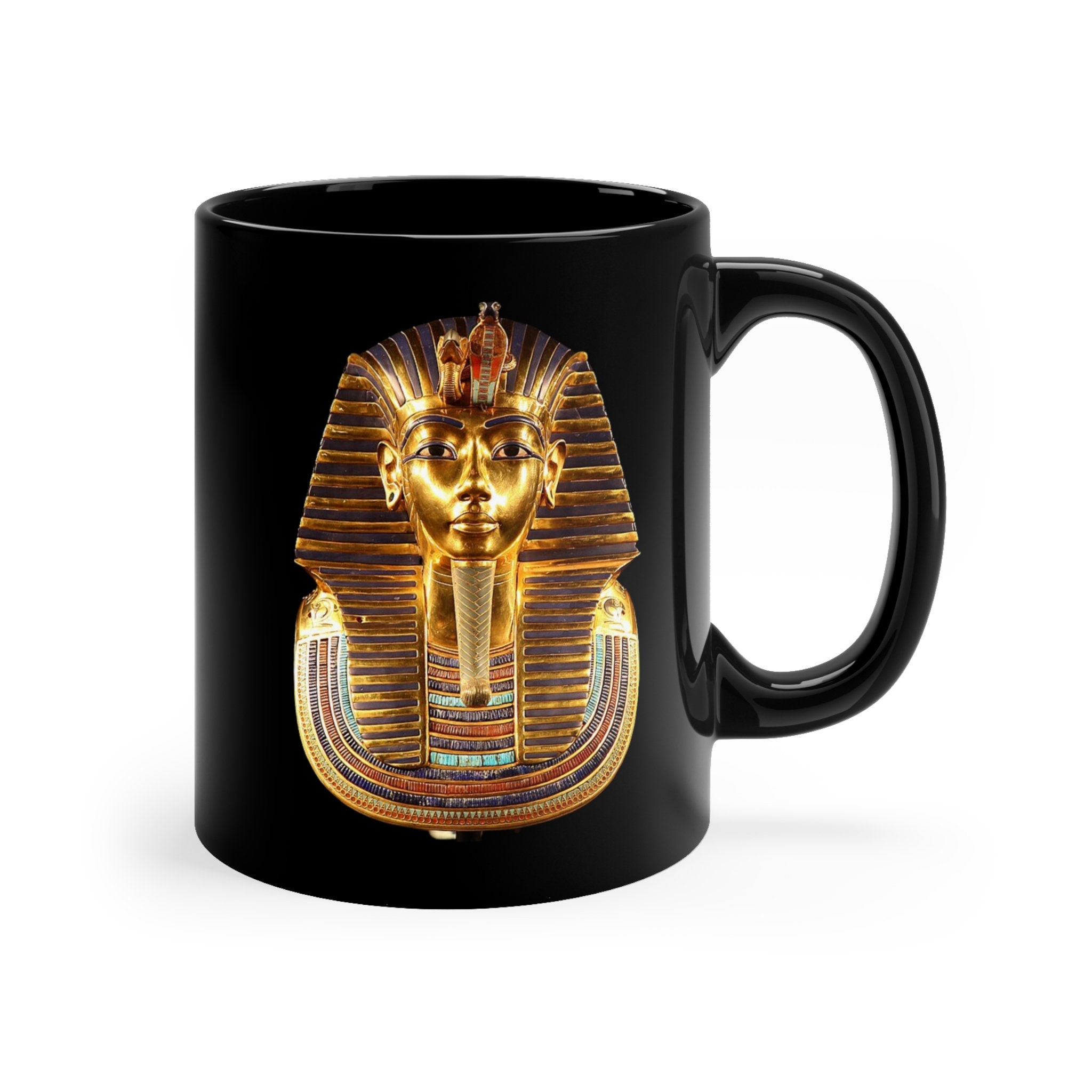 Tutankhamun Egyptian Pharaoh Mummy Golden Mask 11oz Black Mug - Etsy