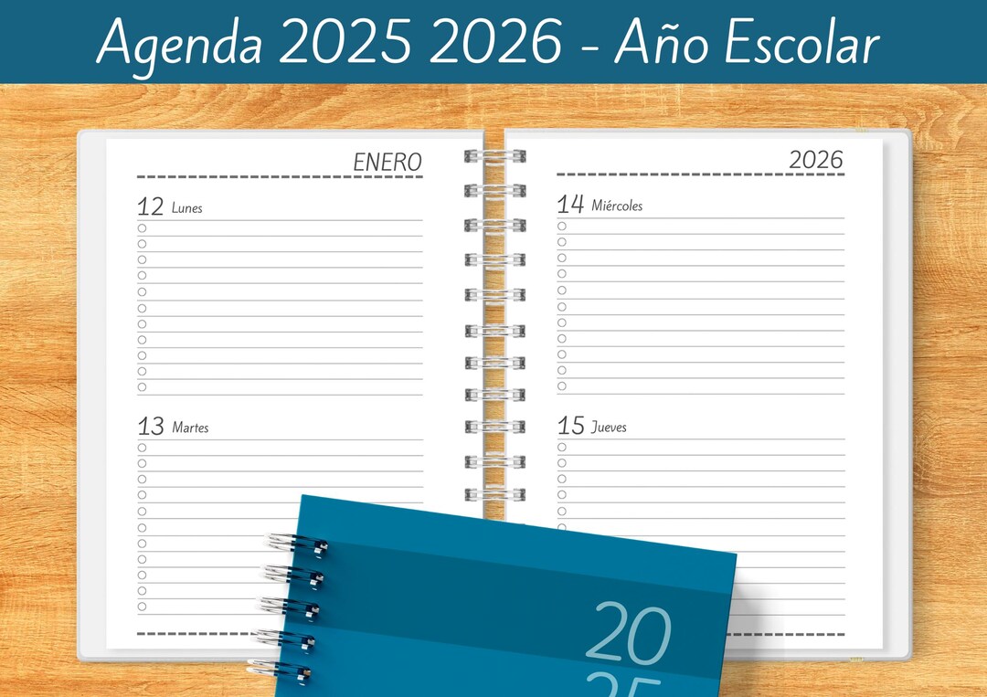 2025-2026 Planner - School Year - Printable - August to July - 2 Days ...