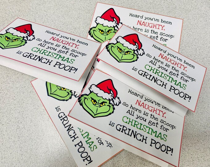 Grinch Poop, Christmas Funny Gift, Gag Gifts, Green Candy, Christmas ...