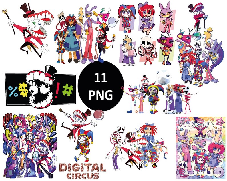 Double Sided Acrylic Keychains the Amazing Digital Circus - Etsy