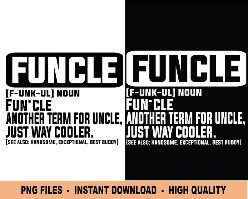 Funcle Fun Uncle PNG Digital Download - Etsy
