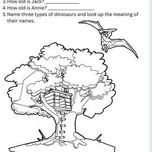The Magic Treehouse Dinosaurs Before Dark - Etsy