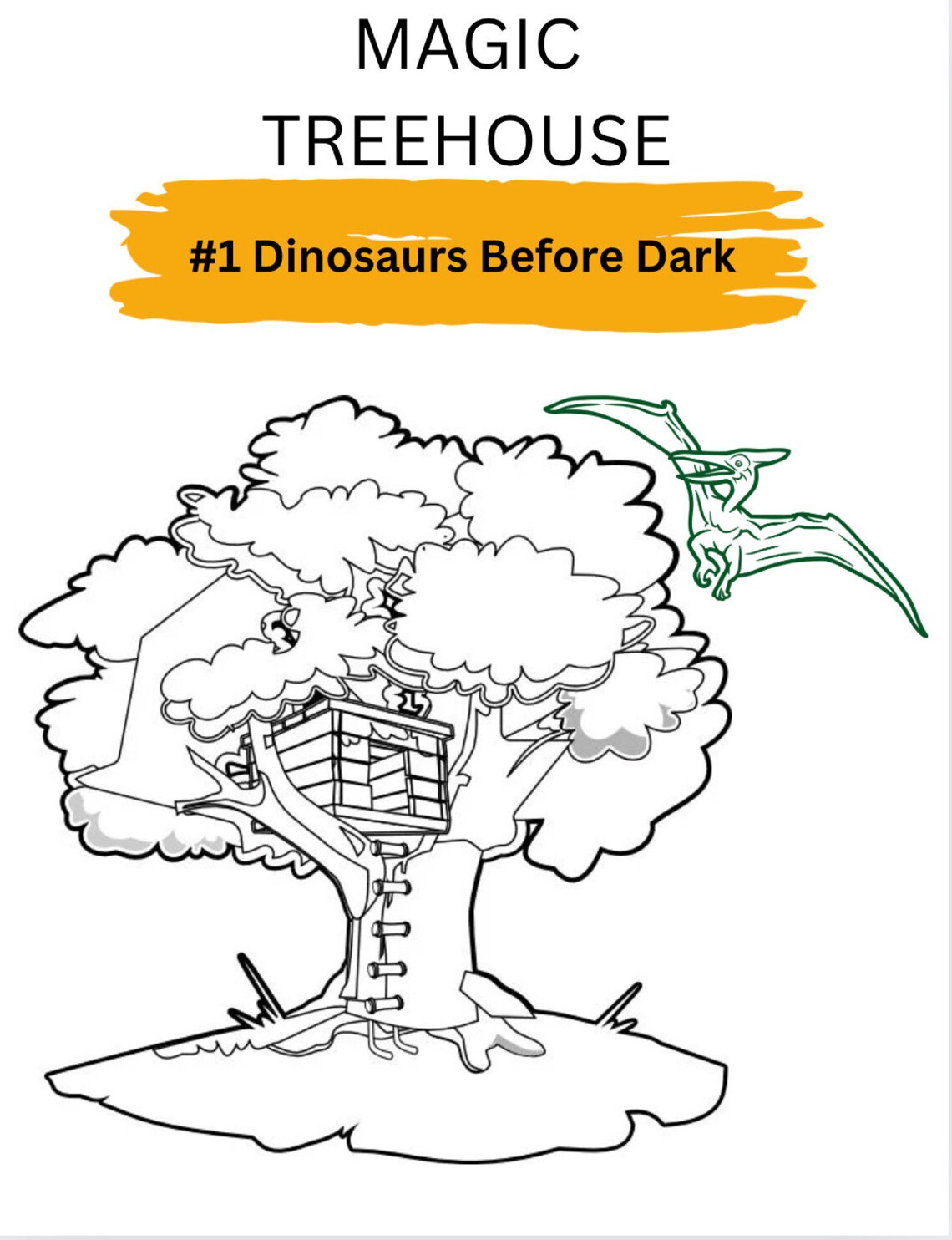 The Magic Treehouse Dinosaurs Before Dark - Etsy