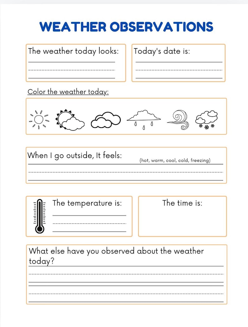 Weather Packet - Etsy