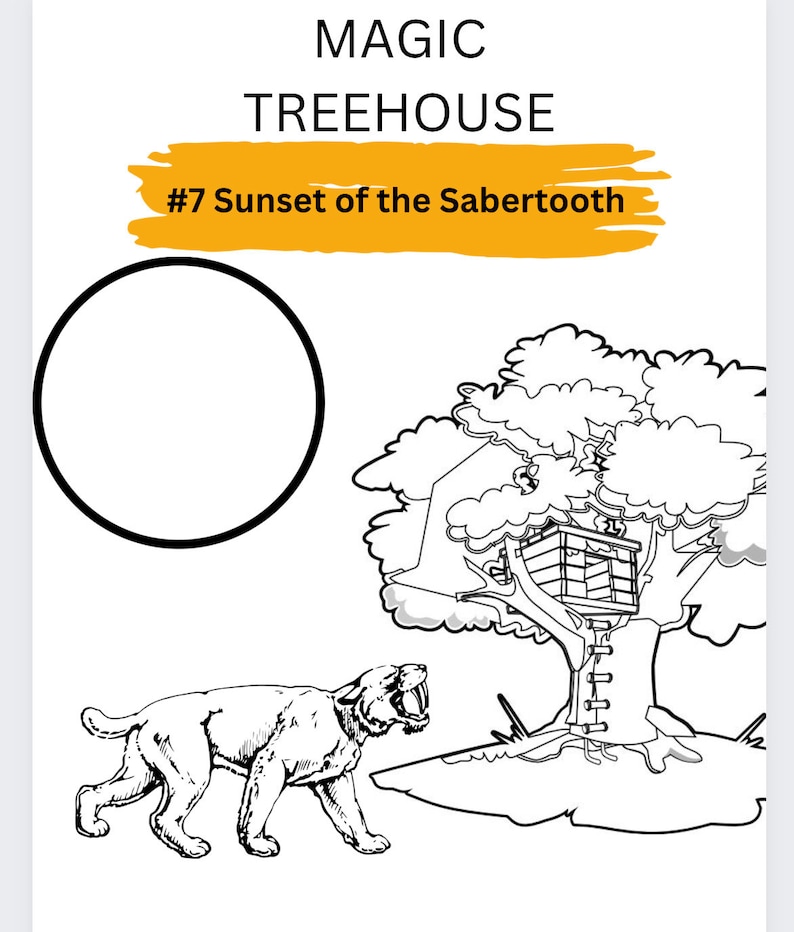 The Magic Treehouse Book 7 Sunset of the Sabertooth - Etsy