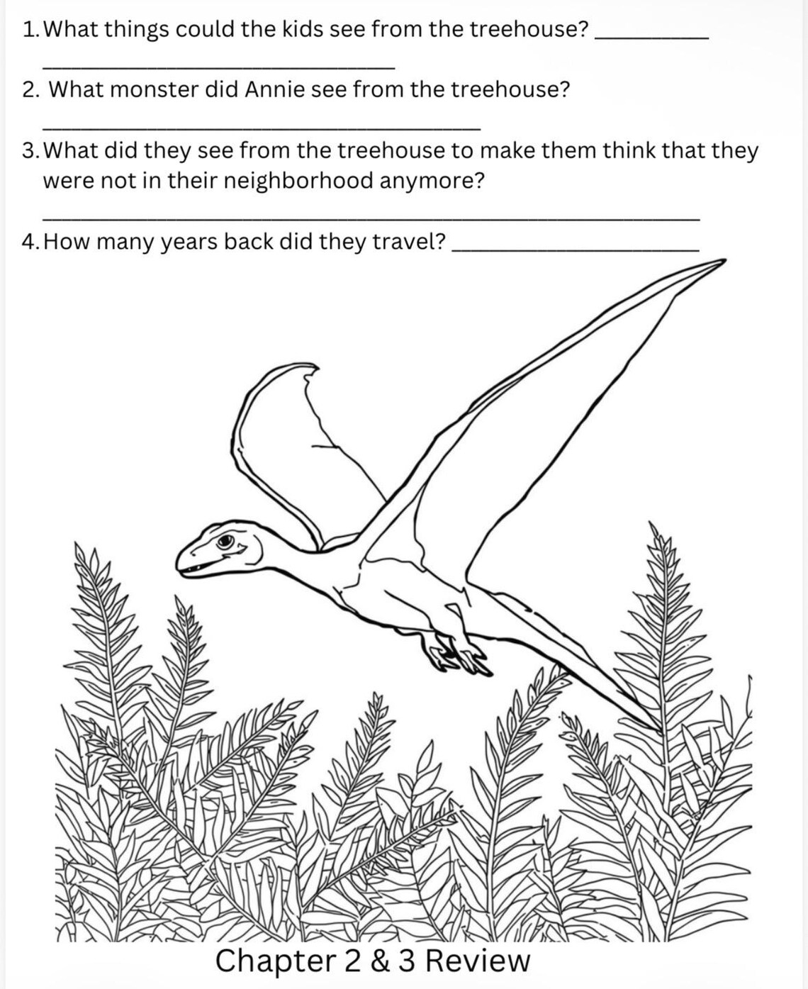 The Magic Treehouse Dinosaurs Before Dark - Etsy