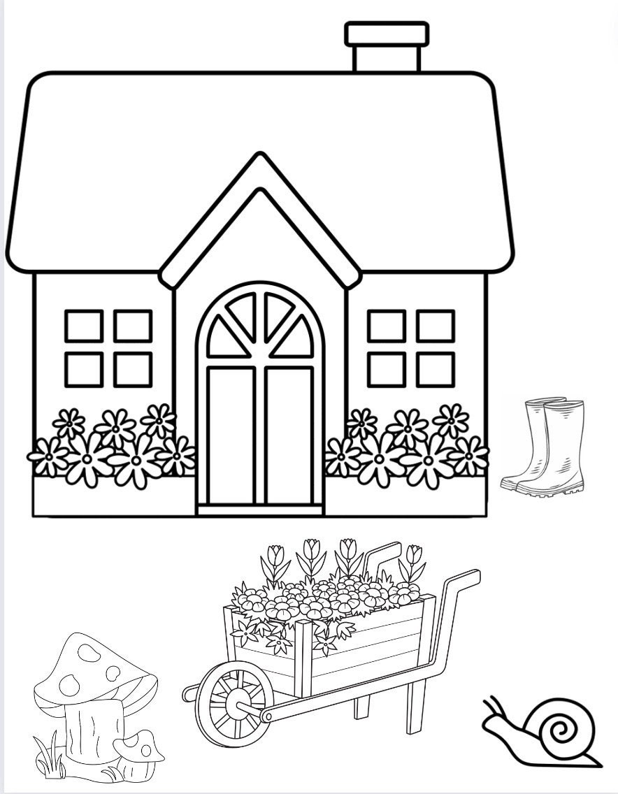 Spring Coloring Sheets and Writing Prompts - Etsy