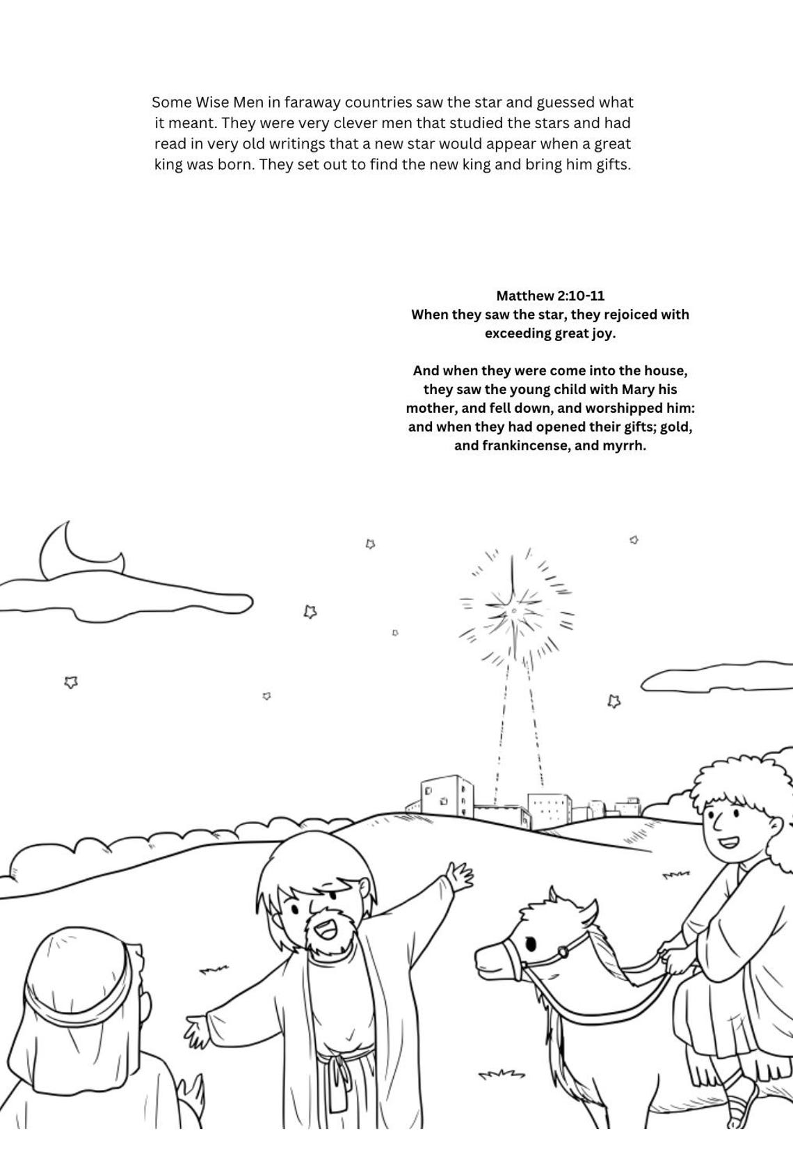 The Christmas Story Coloring Book - Etsy