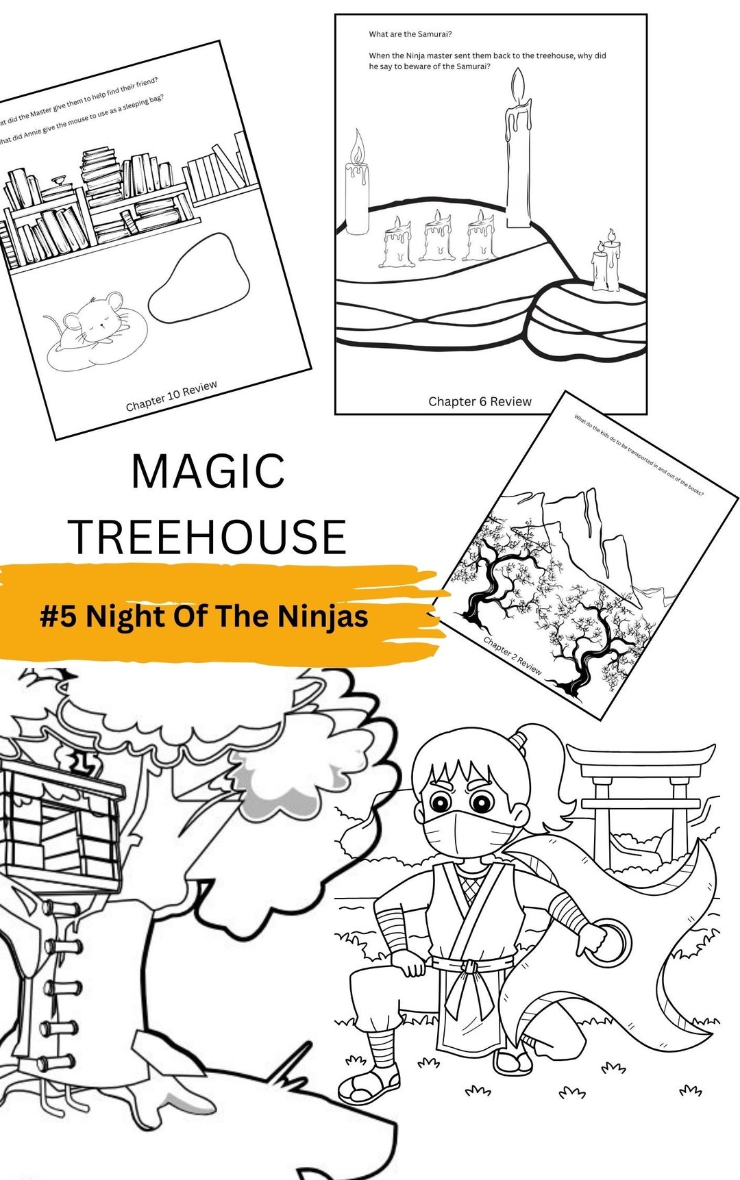 Magic Treehouse Book 5 Night of the Ninja’s - Etsy