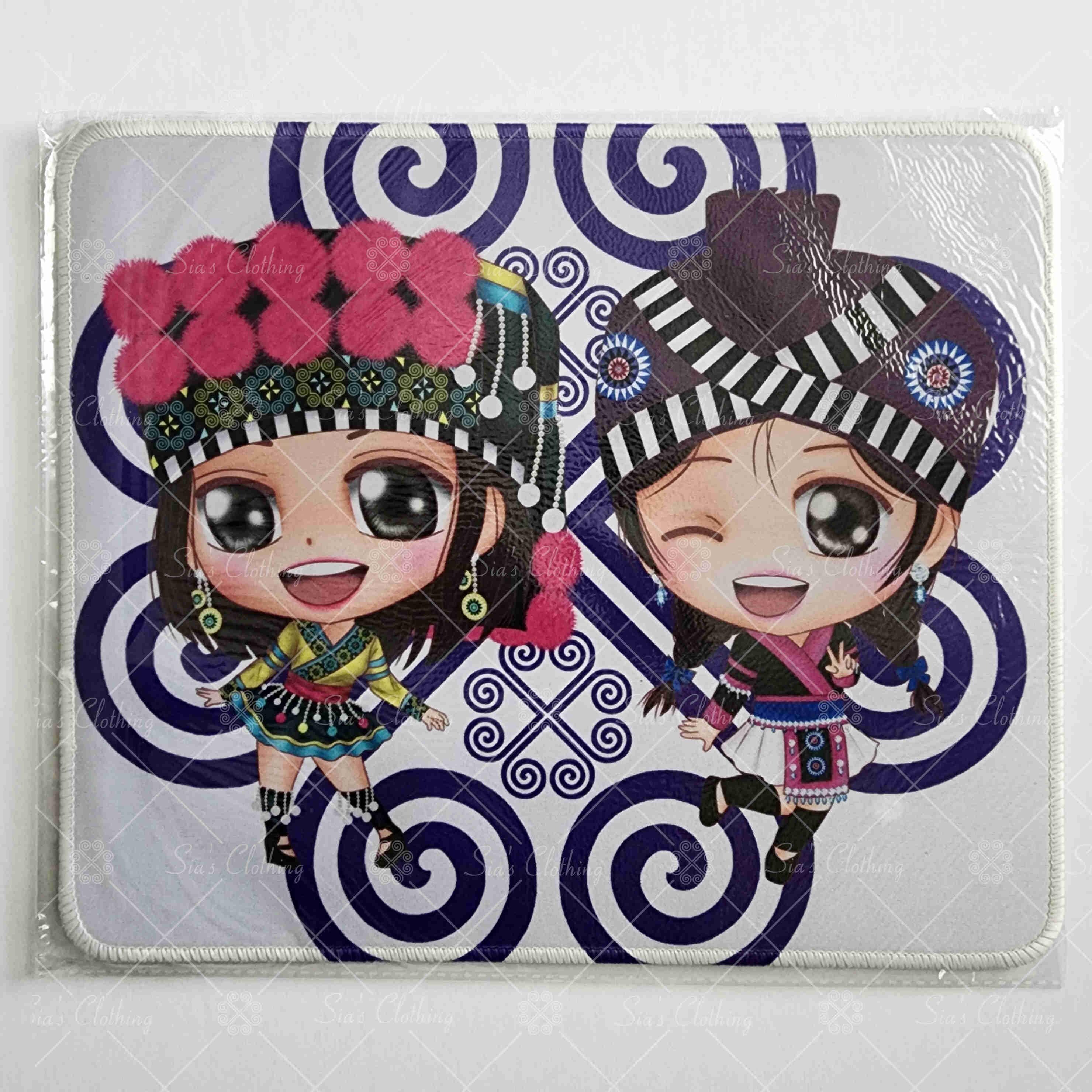 Hmong Mousepad Hmong Girls Desk Pad Hmong Gift Hmoob Colorful Cute ...