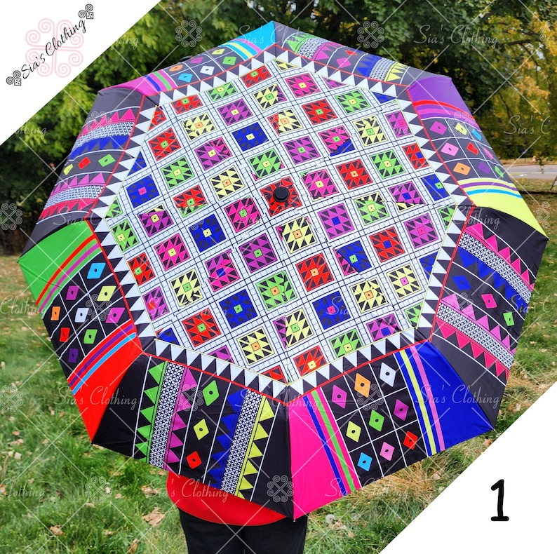 Hmong Umbrella Hmong Paj Ntaub Accessory Hmong Story Parasol Hmoob ...