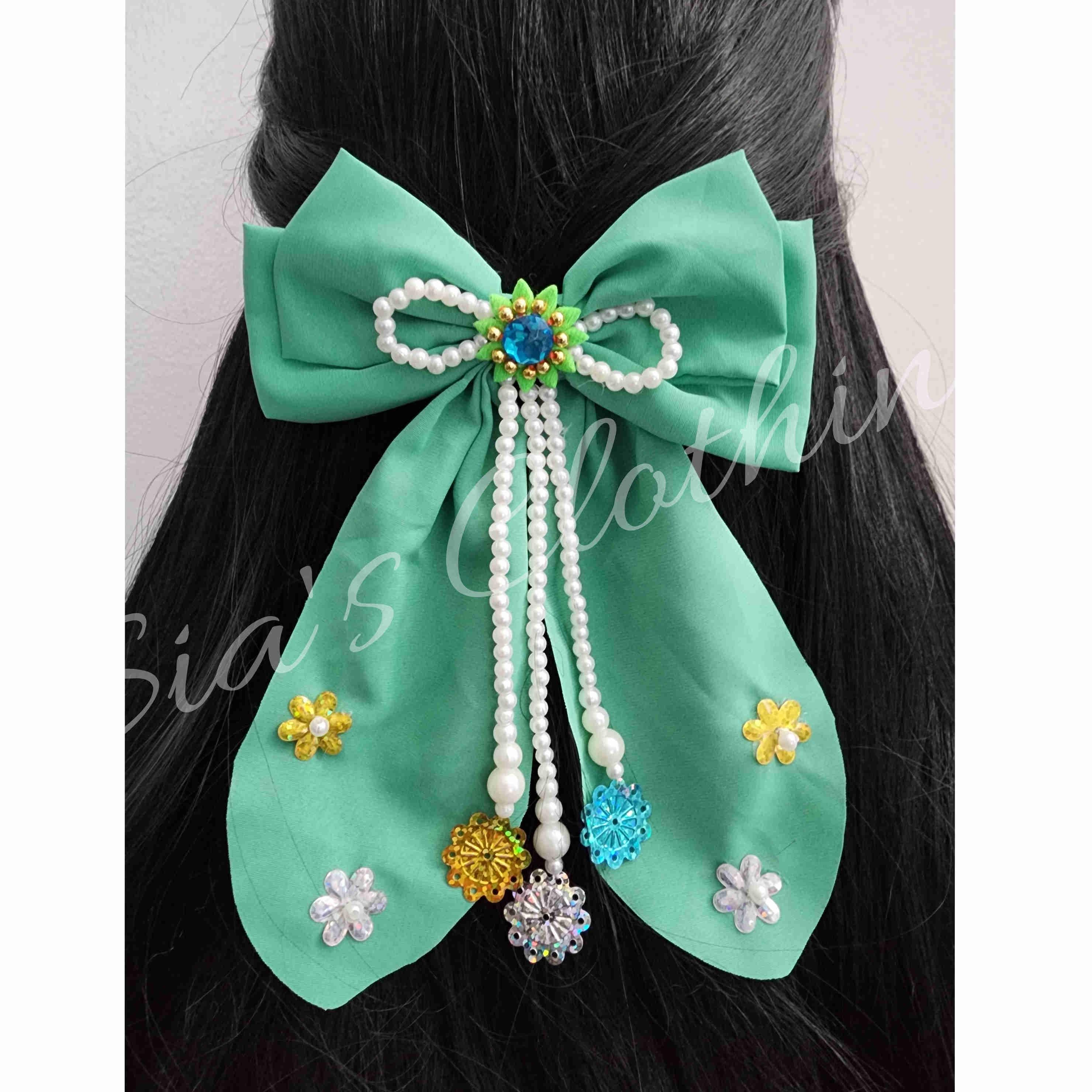 Hmong Girl Hair Clip Hmong Padao Hair Bow Headband Hmong Gift Hmong Art ...