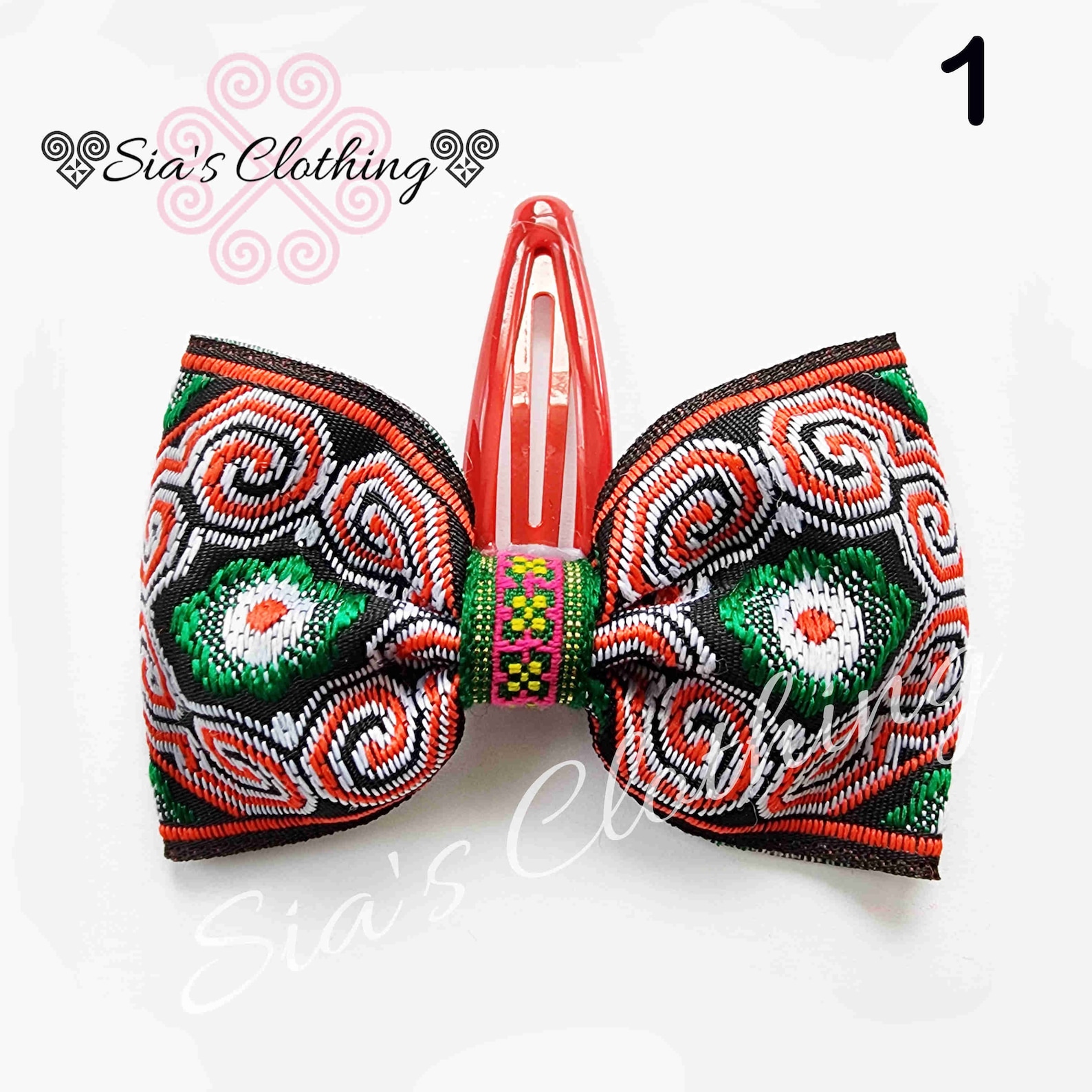 Hmong Hair Clip | Hmong Hair Bow | Hmong Gift | Girl Bow Clip | Hmong ...