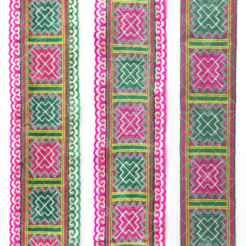 Hmong Fabric Jewelry - Etsy