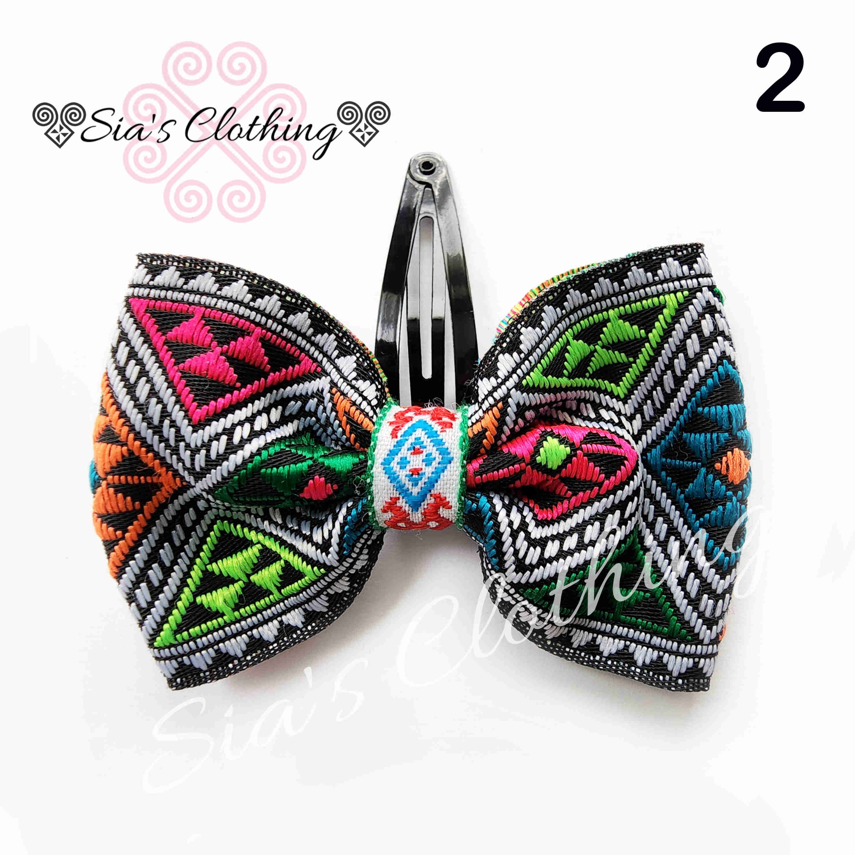 Hmong Hair Clip | Hmong Hair Bow | Hmong Gift | Girl Bow Clip | Hmong ...