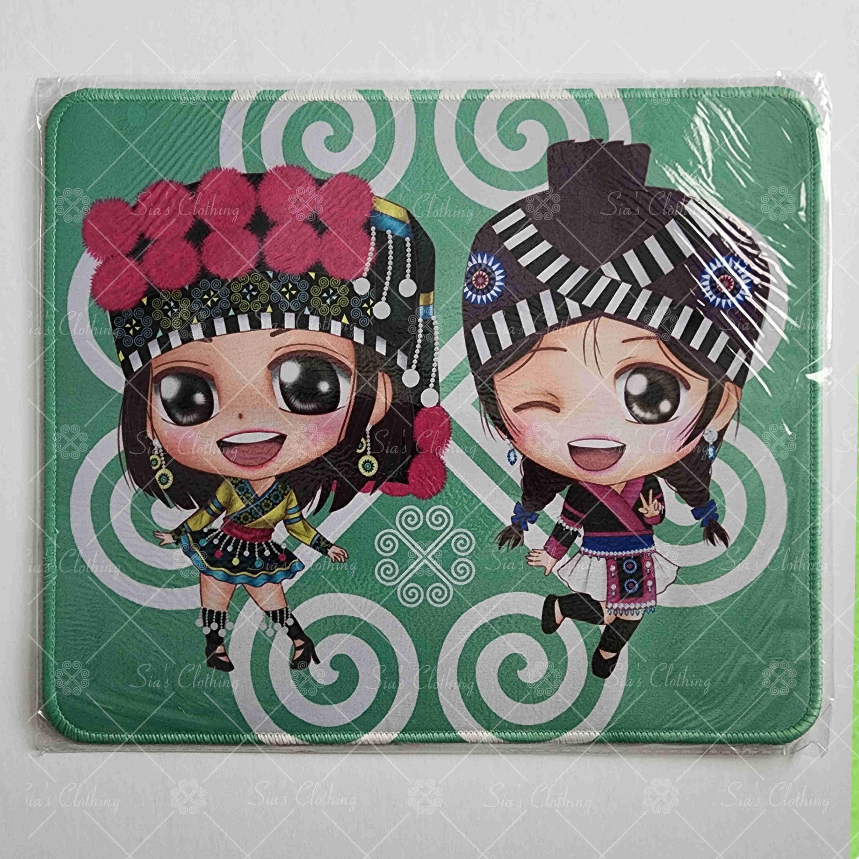 Hmong Mousepad Hmong Girls Desk Pad Hmong Gift Hmoob Colorful Cute ...