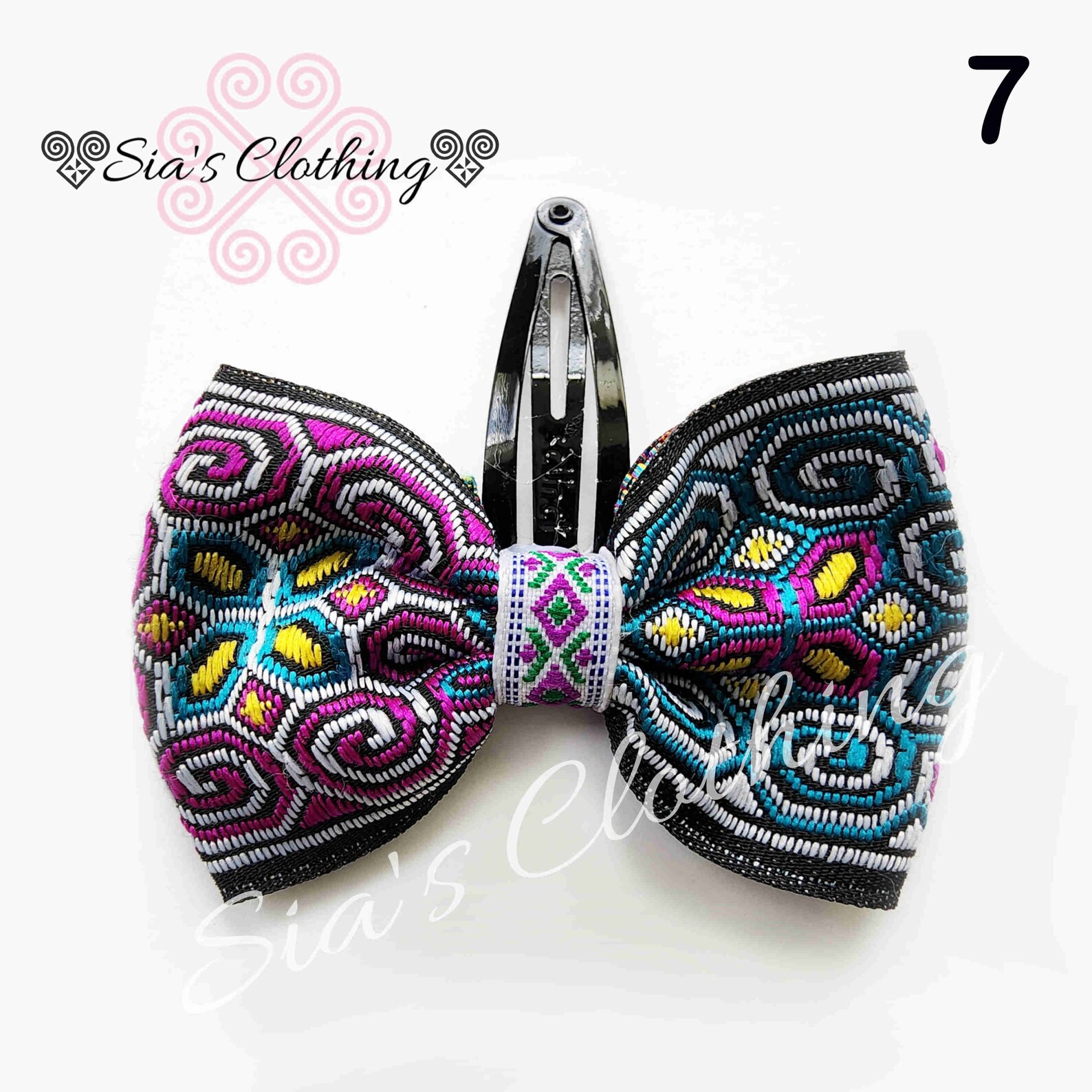 Hmong Hair Clip | Hmong Hair Bow | Hmong Gift | Girl Bow Clip | Hmong ...