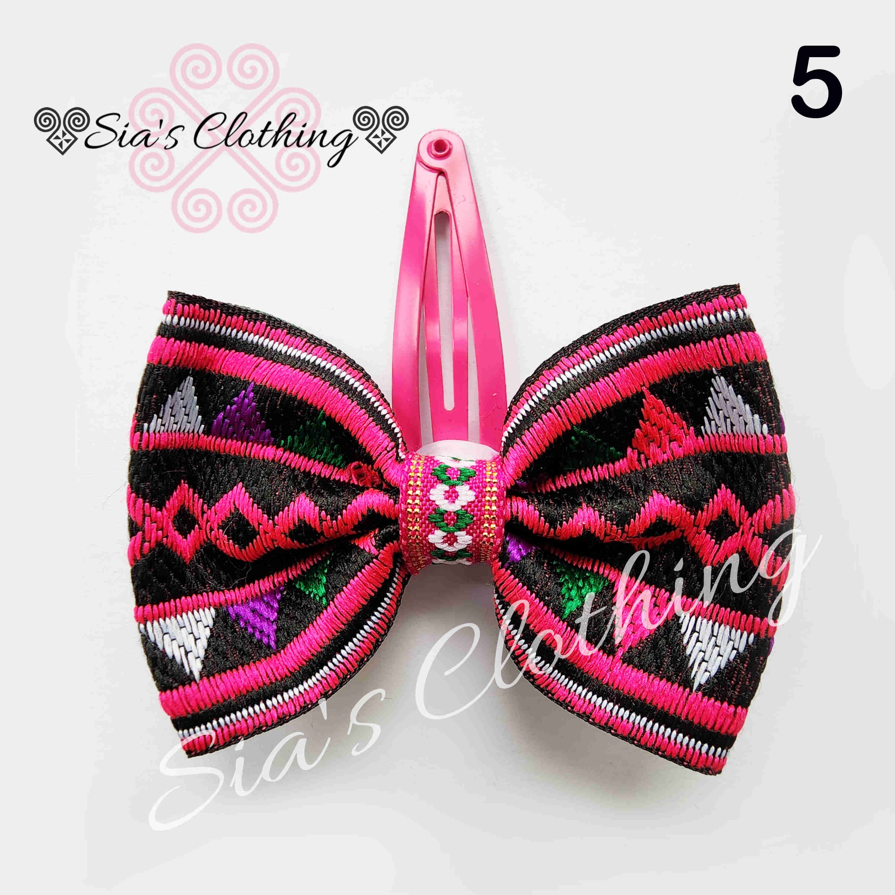 Hmong Hair Clip | Hmong Hair Bow | Hmong Gift | Girl Bow Clip | Hmong ...
