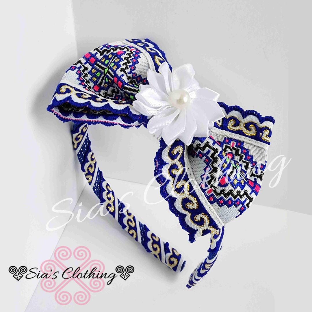 Hmong Bow Headband Cute Girl Headband Hmong Hair Bow Hmong Gift Girl ...