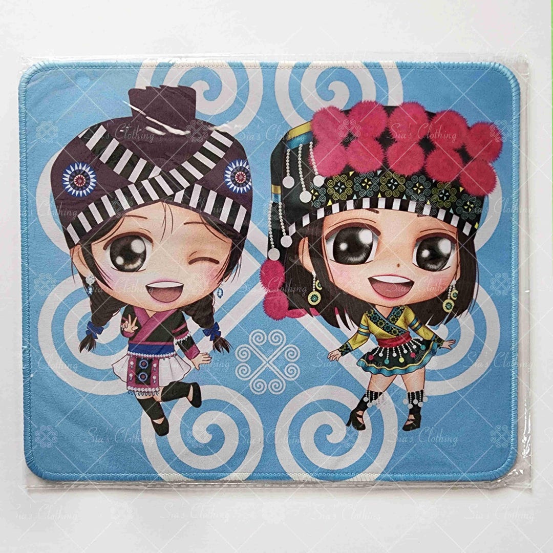 Hmong Mousepad Hmong Girls Desk Pad Hmong Gift Hmoob Colorful Cute ...