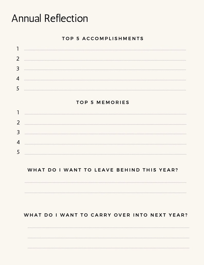 Ultimate Modern Planner Printable Bundle Goal Setting, Reflection ...