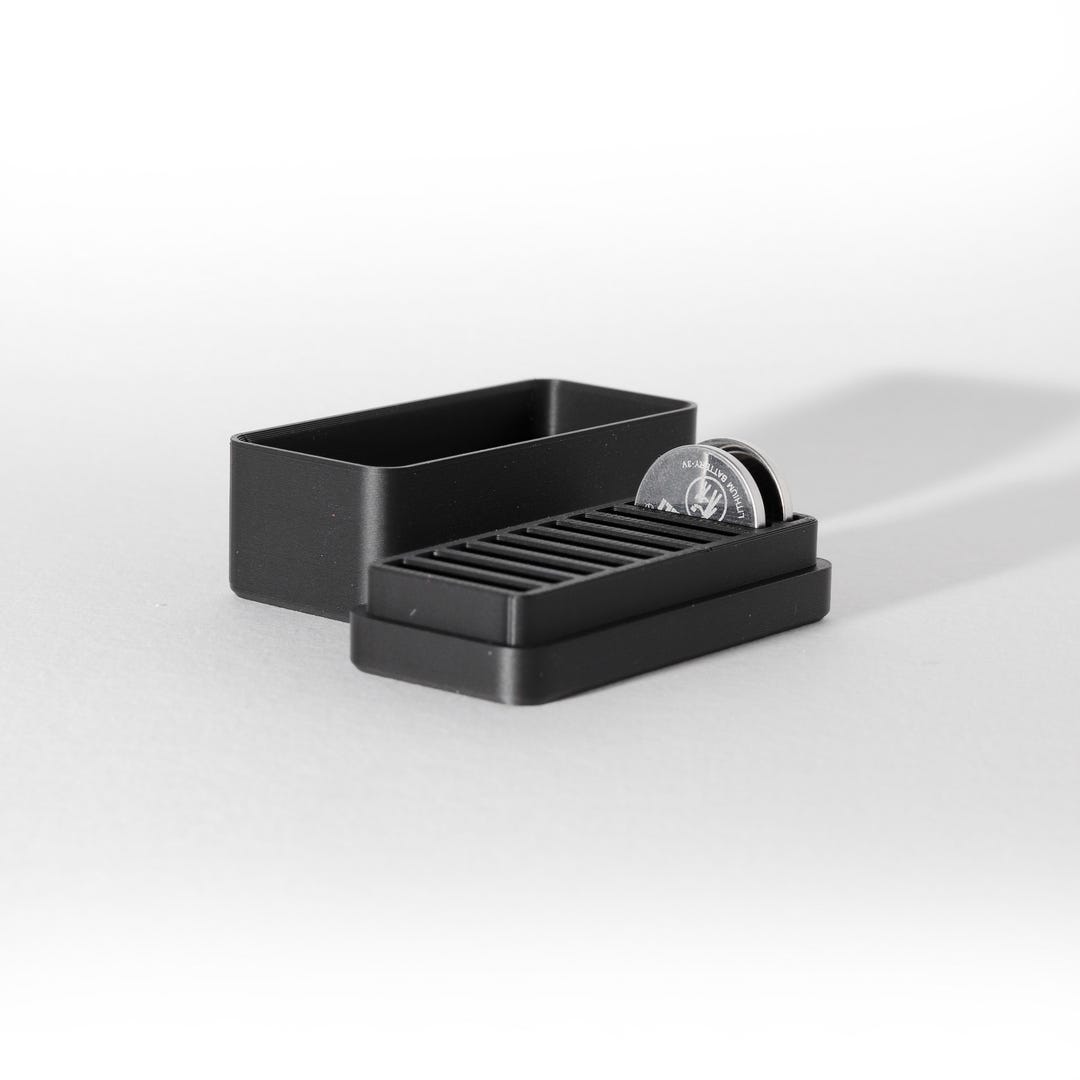 CR2032 Coin Cell Battery Storage Box – Compact Case for 10 Batteries - Etsy
