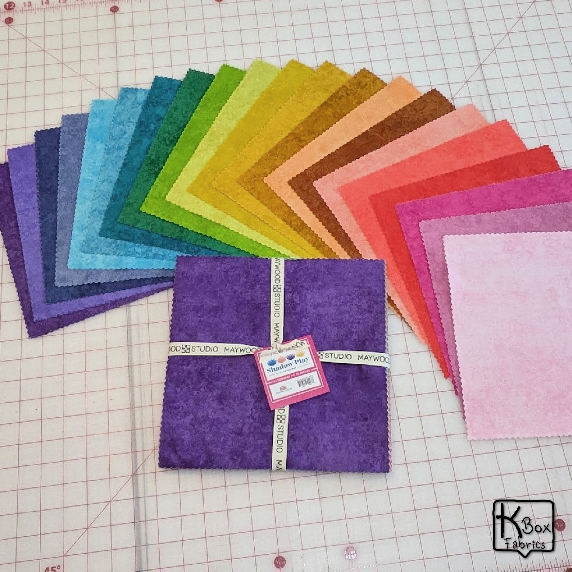 10 Inch Layer Cake 42 Square Pieces Rainbow Blenders Maywood Studio ...