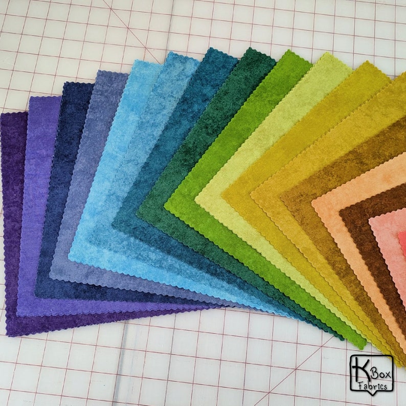 10 Inch Layer Cake 42 Square Pieces Rainbow Blenders Maywood Studio ...