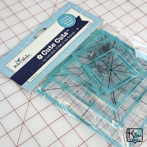 Quilting Ruler Square Set Blue Cute Cuts Trim-it Collection 5 Sizes of ...