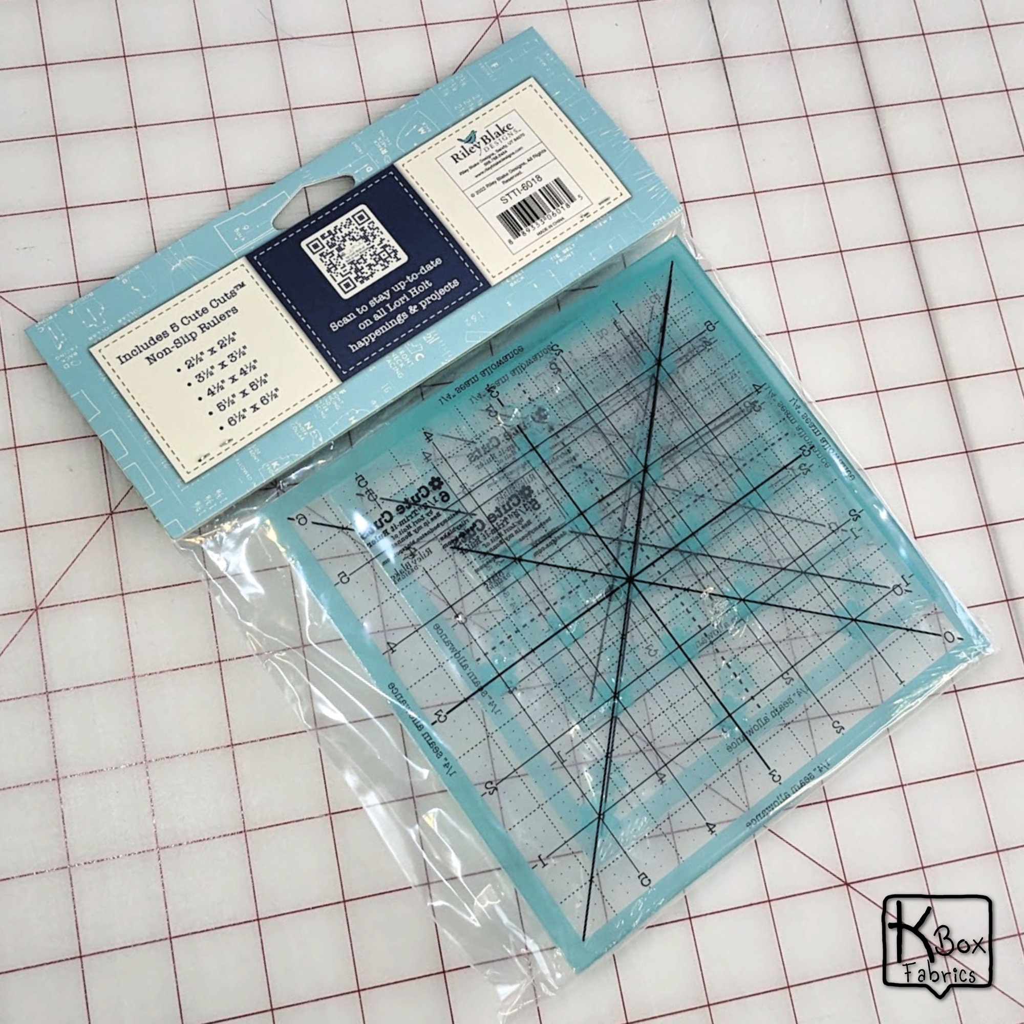 Quilting Ruler Square Set Blue Cute Cuts Trim-it Collection 5 Sizes of ...