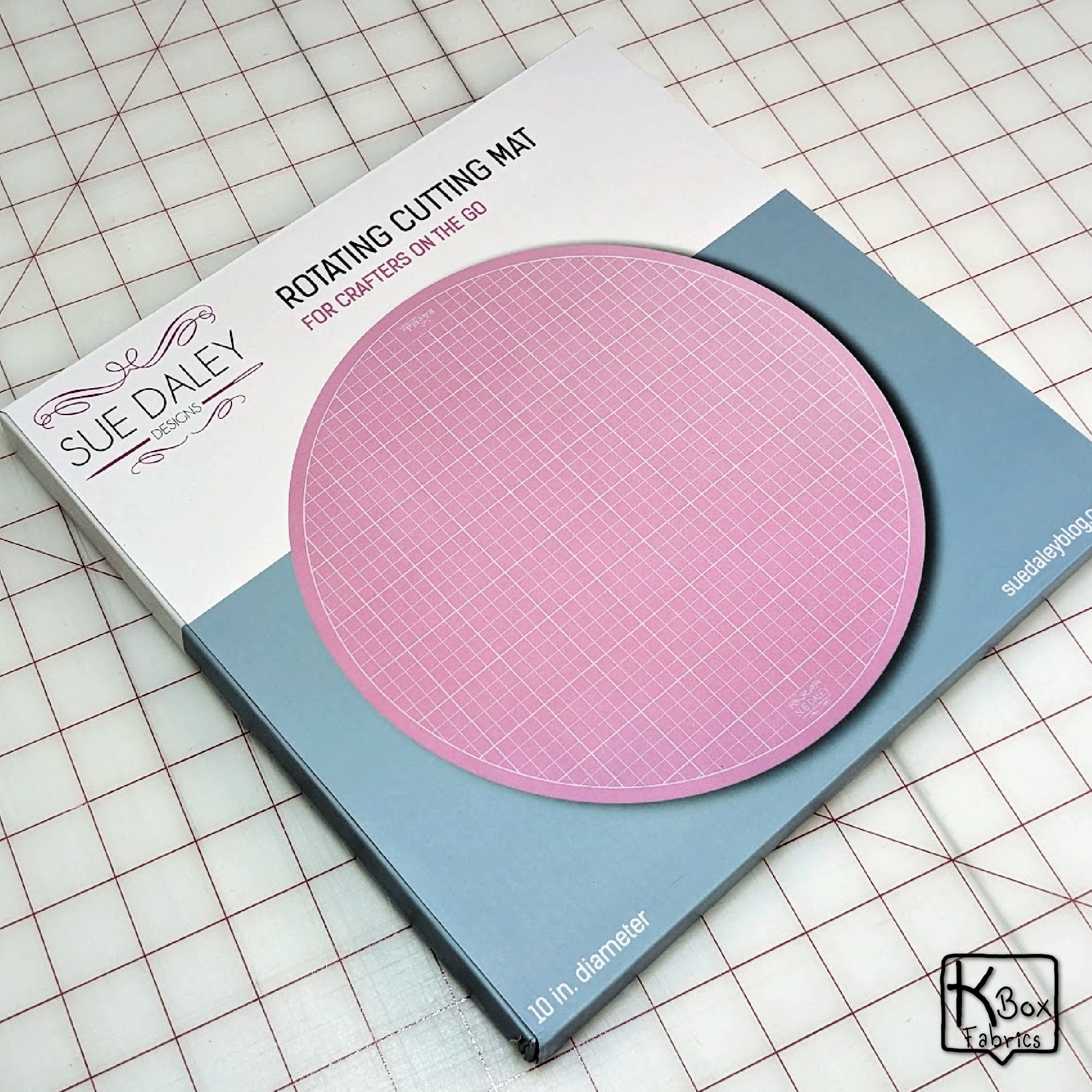 Rotating Cutting Mat 10 Round Pink Self-healing 360 Turn Radius ...