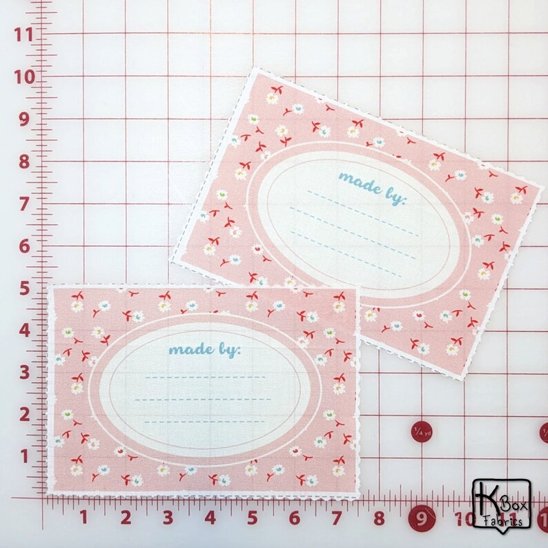 Quilt Fabric Label Set 14 Tags 5 Different Designs With Black Permanent ...