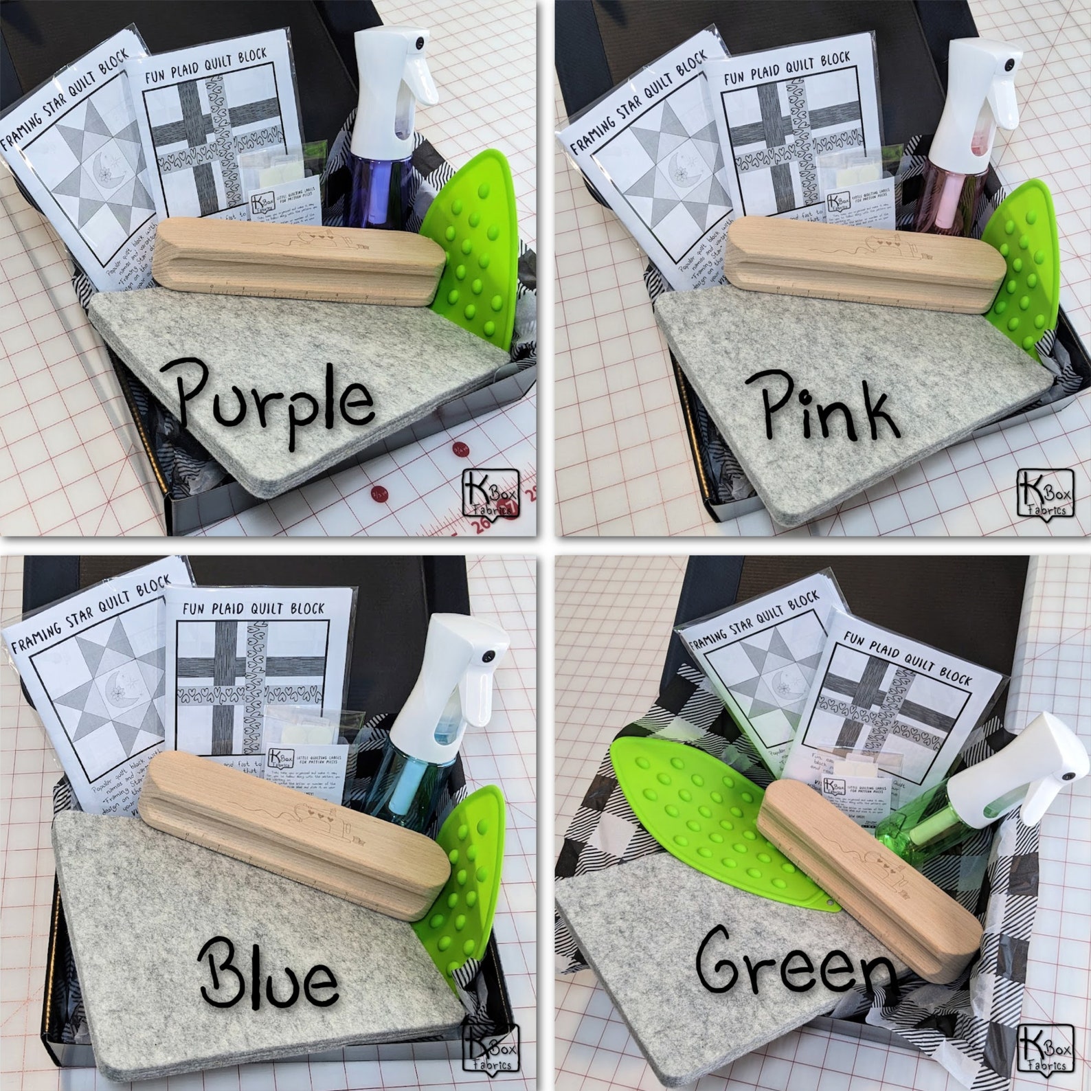 Ironing Kit Quilters Wool Pressing Mat, Silicone Ironing Pad, Hardwood ...