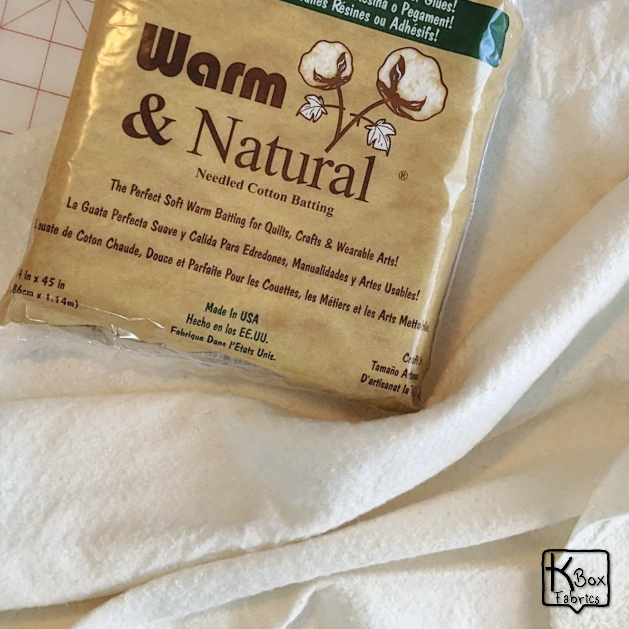 Craft Size Cotton Batting Warm & Natural Needle Cotton Wadding ...