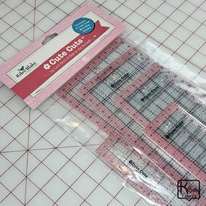 Quilting Ruler Rectangle Set Pink Cute Cuts Collection 5 Sizes of Non ...