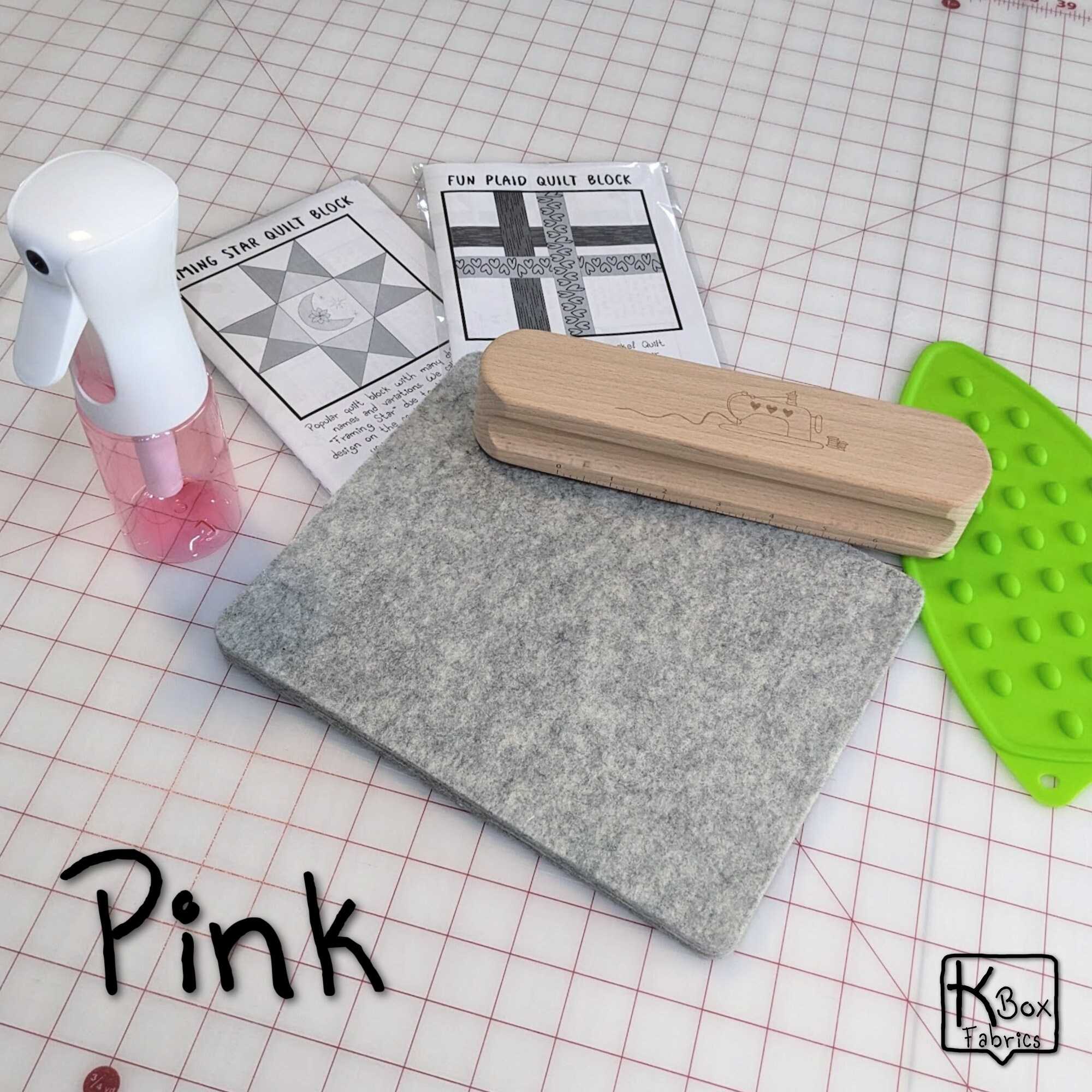 Ironing Kit Quilters Wool Pressing Mat, Silicone Ironing Pad, Hardwood ...