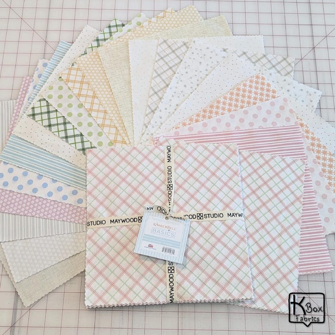 10 Inch Square Layer Cake Pastel Rainbow on White Kimberbell Basics ...