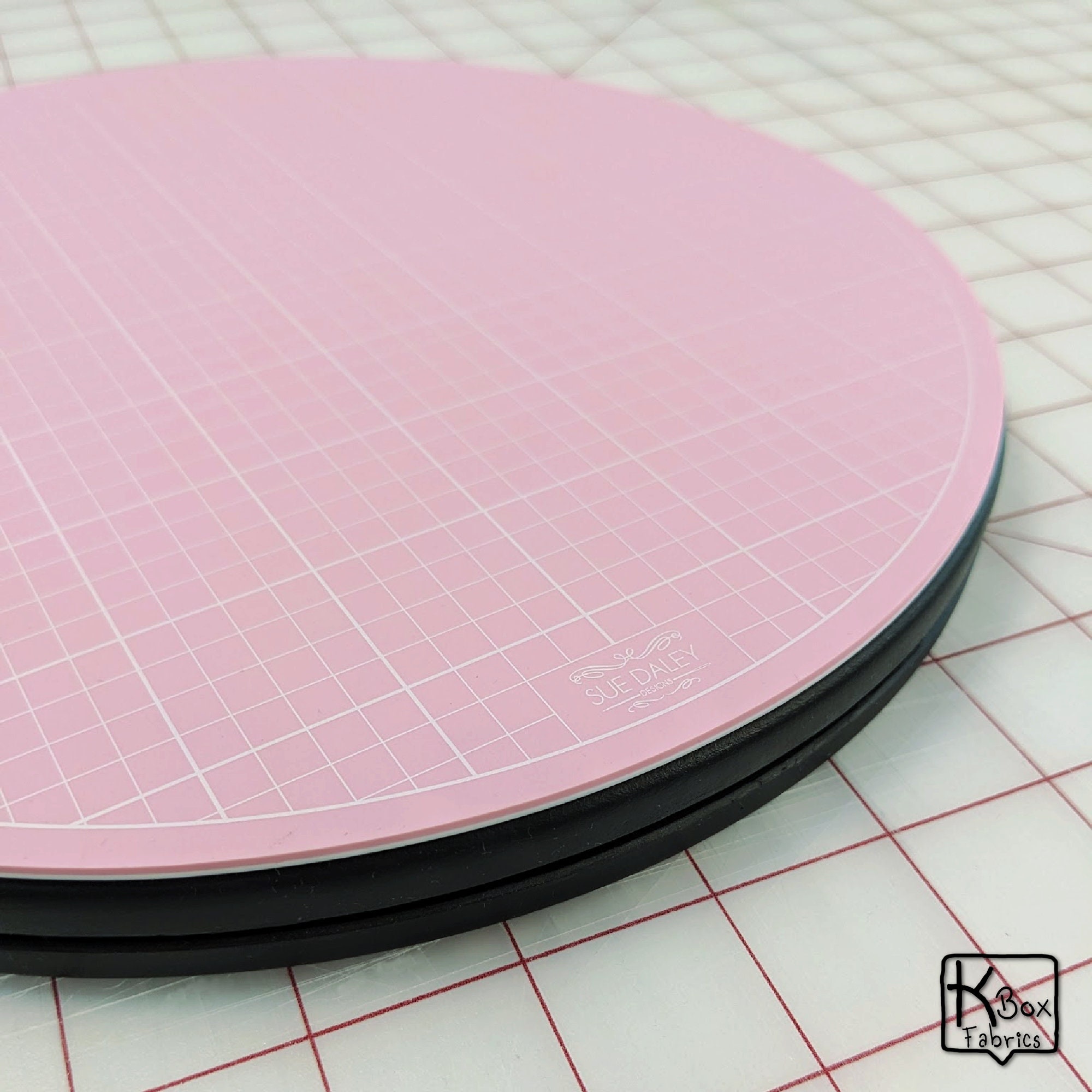 Rotating Cutting Mat 10 Round Pink Self-healing 360 Turn Radius ...