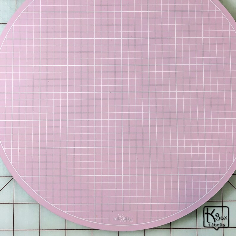 Rotating Cutting Mat 10 Round Pink Self-healing 360 Turn Radius ...
