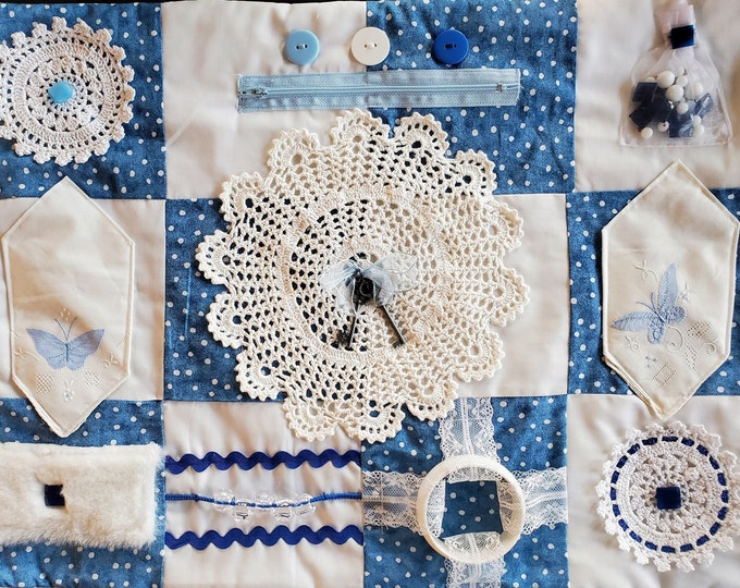 Figit Lap Blanket, Sensory Quilt, Alzheimer's Sensory Mats, Dementia ...