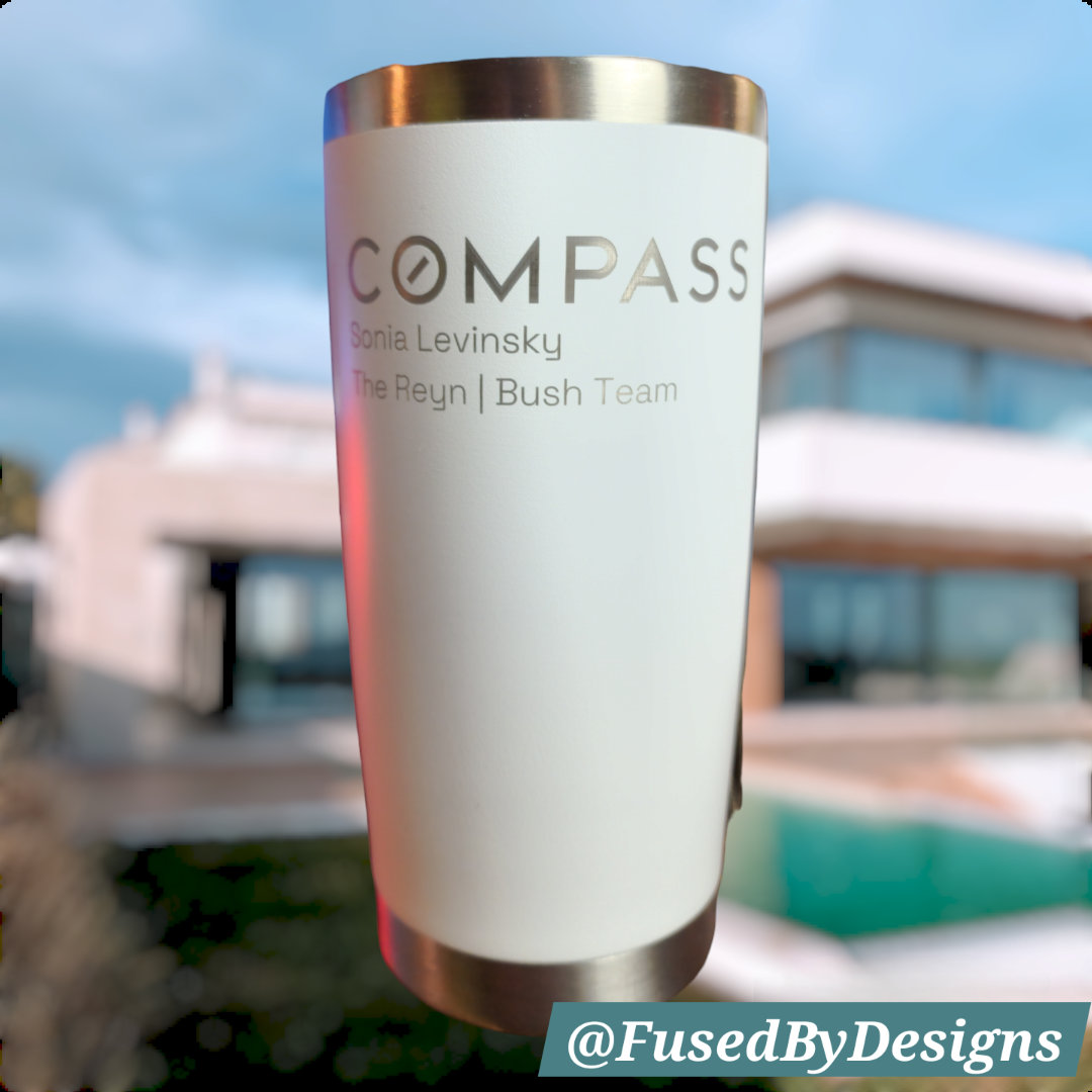 Personalized Travel Mugs / Olive Wood Coasters for Realtors, Real ...