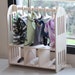 Handmade Dog Wardrobe Closet: Paw Print Doors, Crown Trim, Rhinestones ...