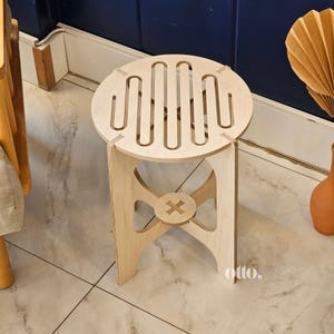 Wooden Stool, Wood Plant Stand, Small Stool, Modern Stool Wooden ...