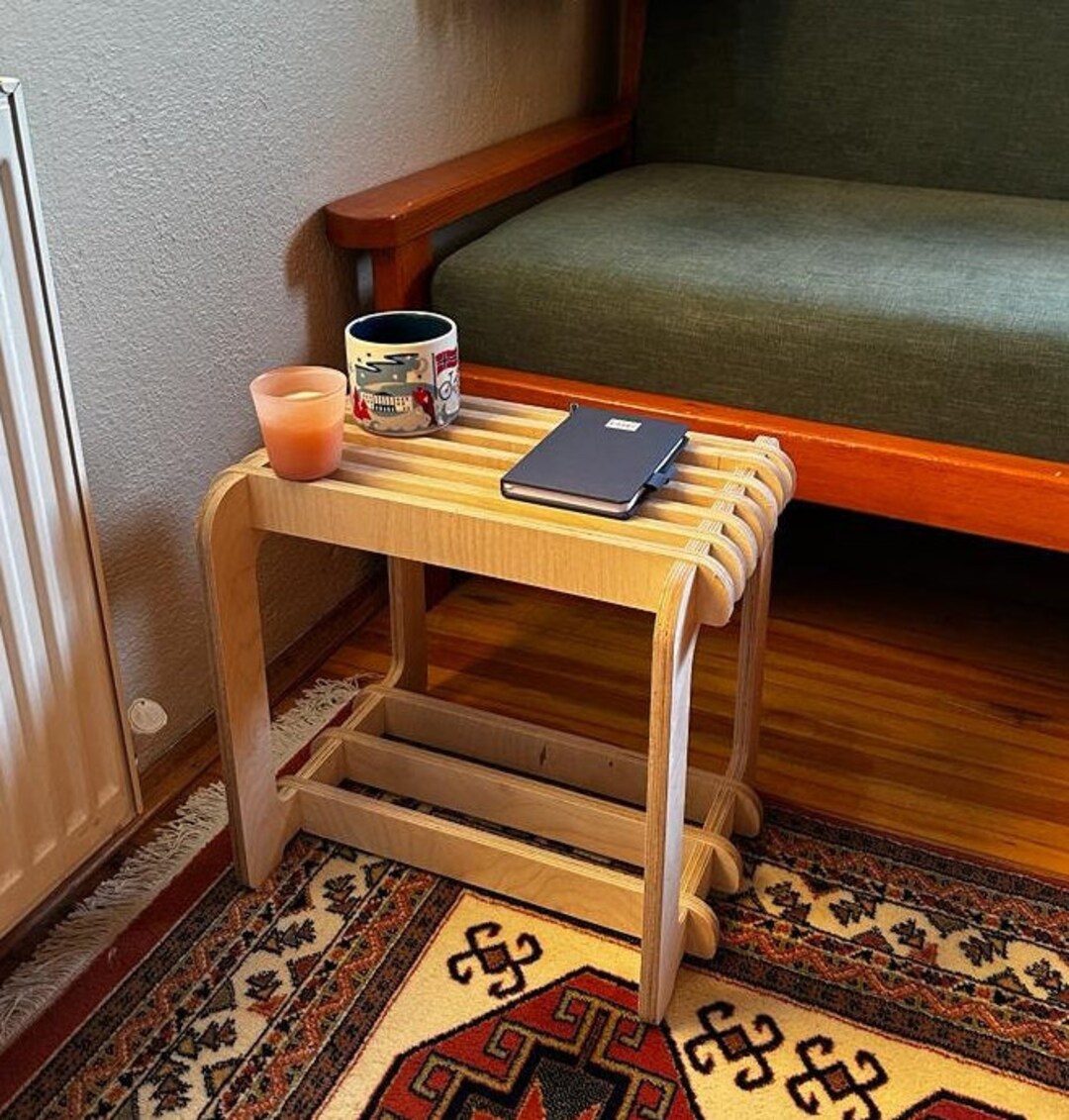 Wooden Bedside Table, Bedroom Nightstand, Bedside Organiser, , Small ...