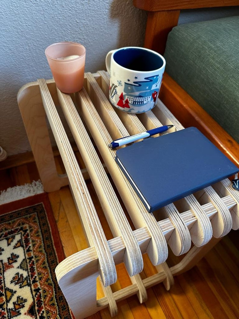 Wooden Bedside Table, Bedroom Nightstand, Bedside Organiser, , Small ...