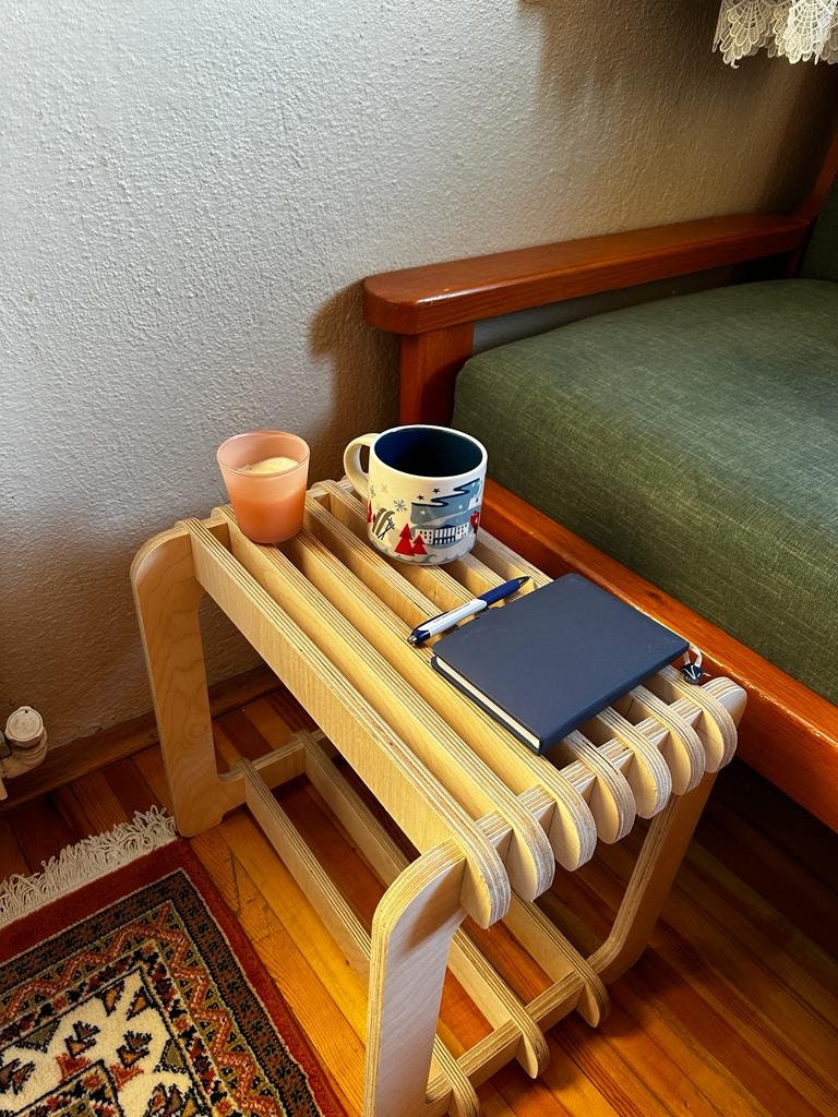 Wooden Bedside Table, Bedroom Nightstand, Bedside Organiser, , Small ...