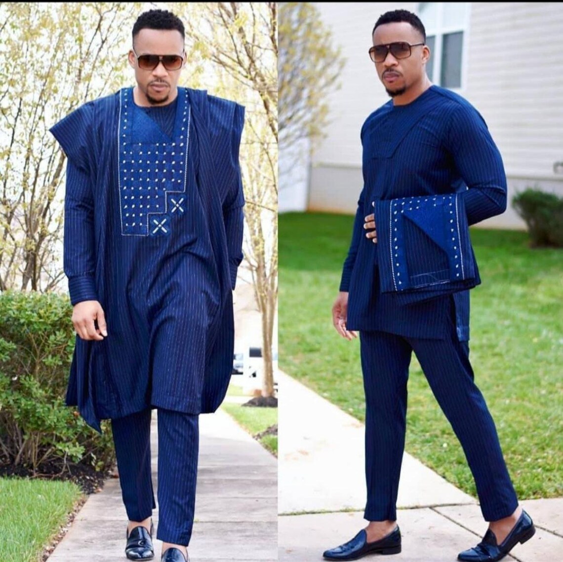 3 Piece African Set for Men Dashiki Festival Suit Gift for Him African ...
